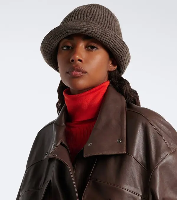 Nour Hammour Bruno Cashmere And Wool Bucket Hat