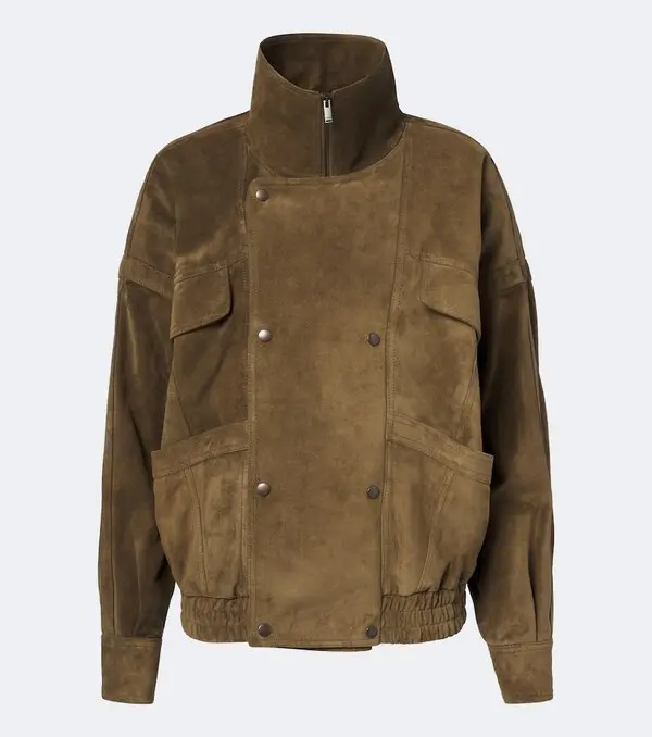 Saint Laurent Suede Blouson Jacket
