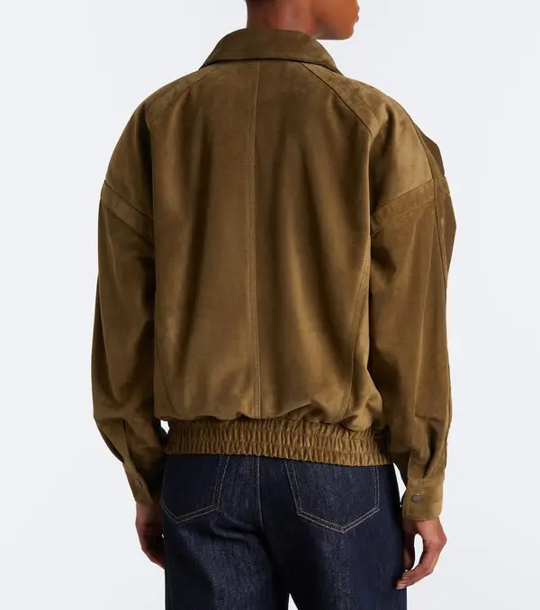 Saint Laurent Suede Blouson Jacket