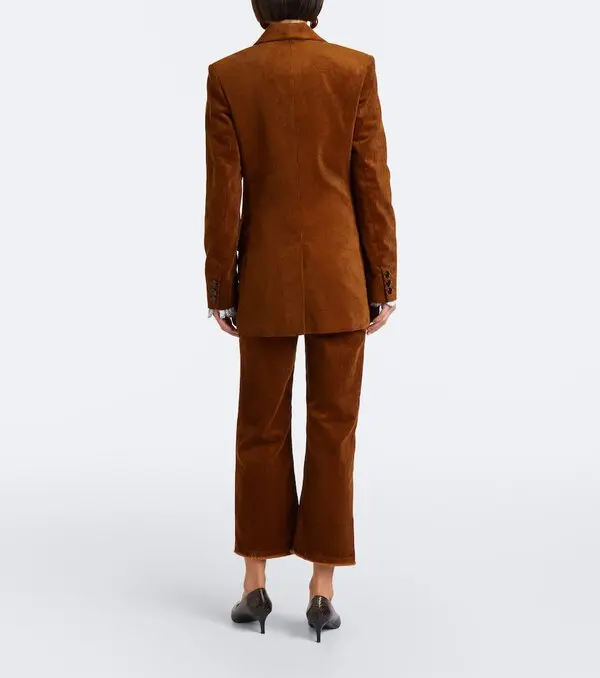 MARANT ETOILE Isabel Marant Étoile Ruthie Cropped Corduroy Straight Pants