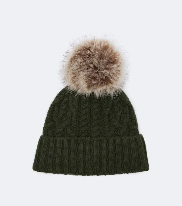 Moncler Cable-knit Wool And Cashmere Beanie