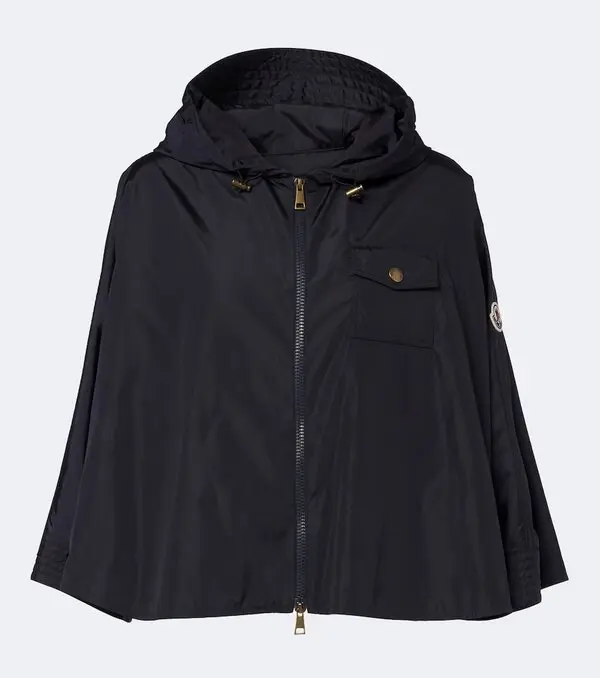 Moncler Hooded Cape - Blue