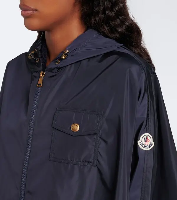 Moncler Hooded Cape - Blue