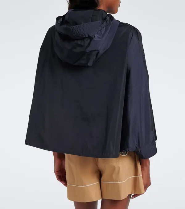 Moncler Hooded Cape - Blue