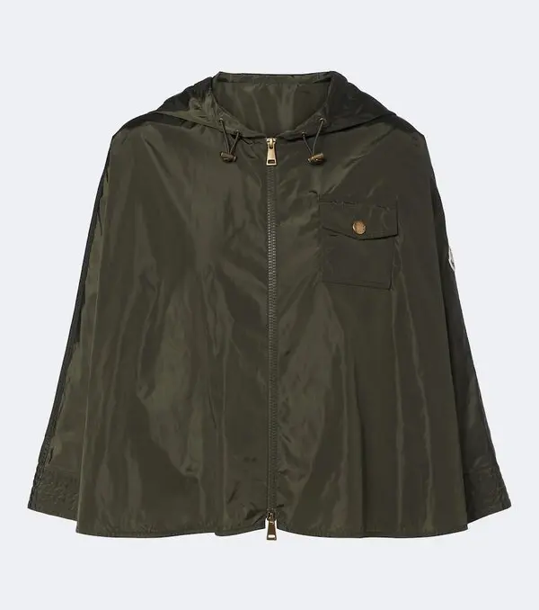 Moncler Hooded Cape - Green