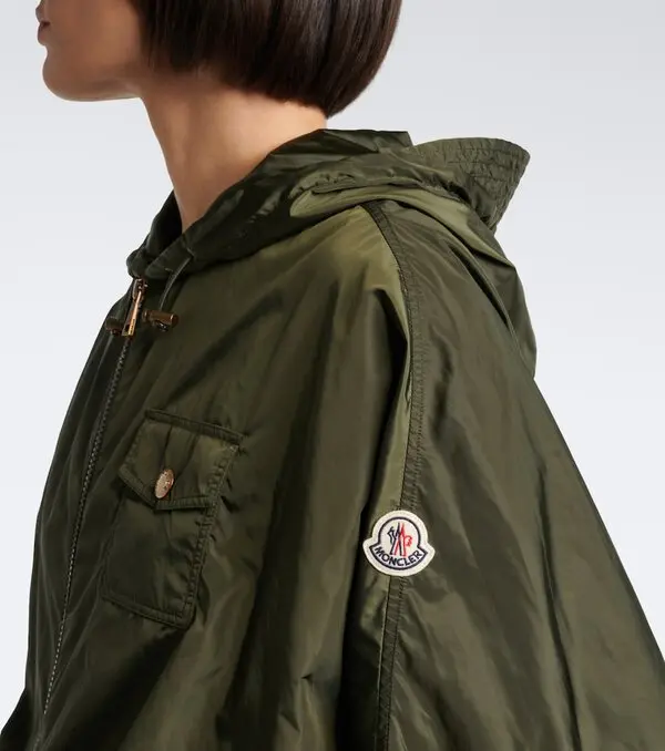 Moncler Hooded Cape - Green