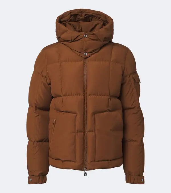 Moncler Hooded Down Jacket - Brown