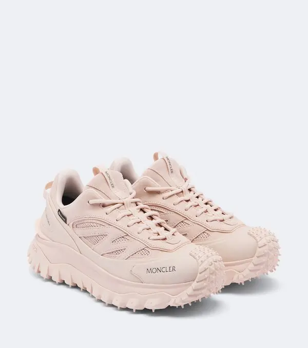 Moncler Trailgrip Gtx Suede Sneakers - Pink