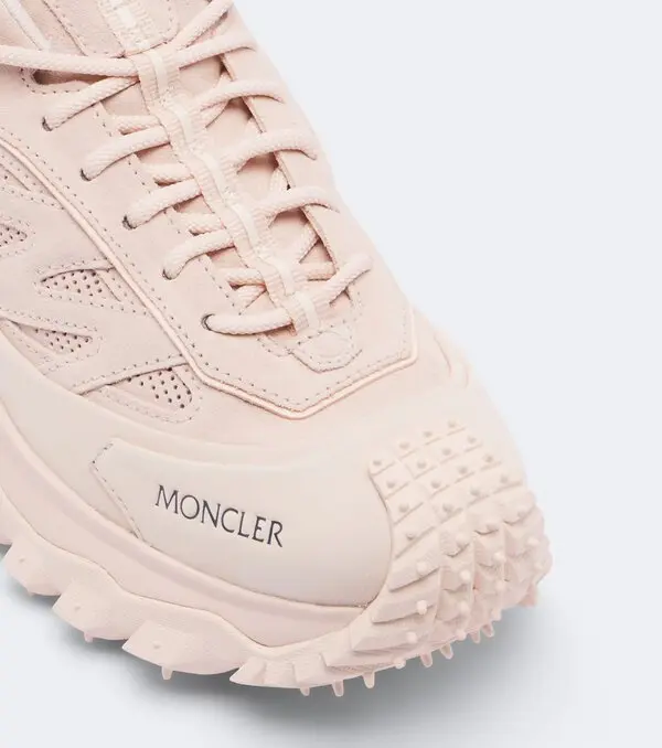 Moncler Trailgrip Gtx Suede Sneakers - Pink