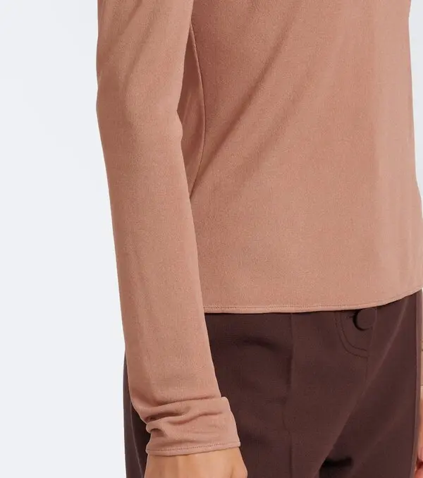 Valentino Garavani Cutout Jersey Crêpe Top