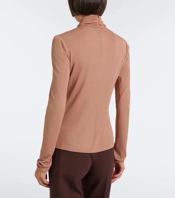 Valentino Garavani Cutout Jersey Crêpe Top