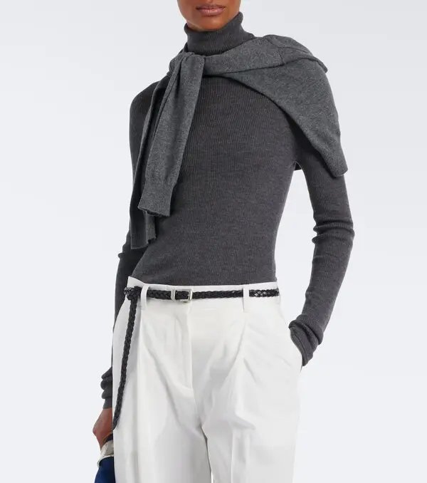 Arch4 Opaline Cashmere Turtleneck Sweater - Grey