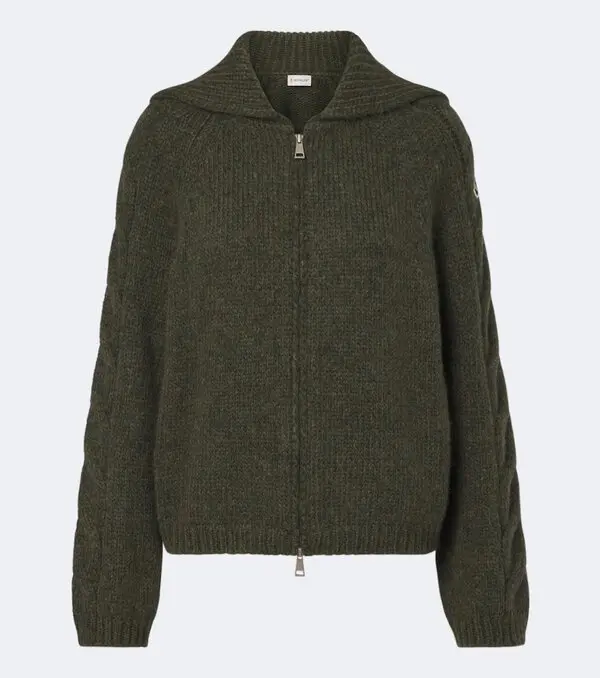 Moncler Alpaca And Wool-blend Cardigan