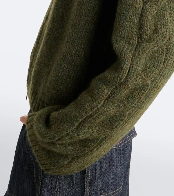 Moncler Alpaca And Wool-blend Cardigan