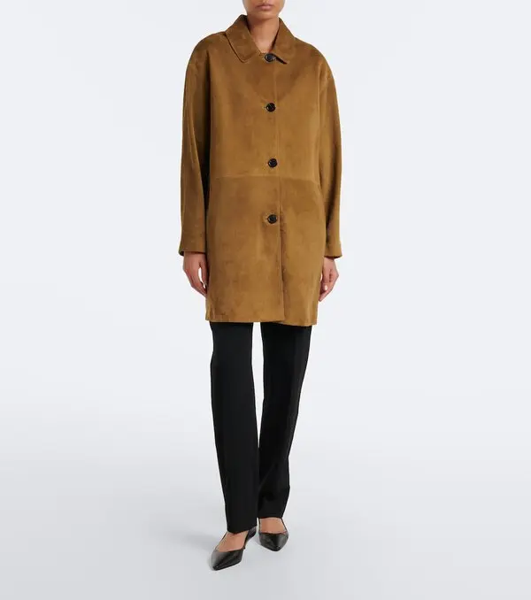 THE ROW Damir Suede Coat