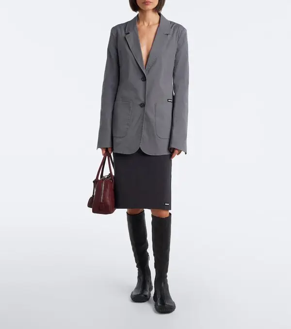 Miu Miu Cotton-blend Poplin Jacket
