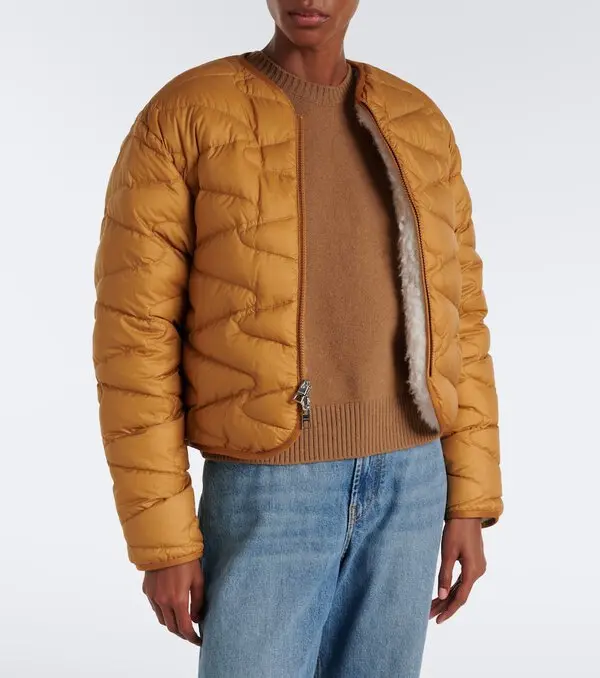 Moncler Mallero Reversible Teddy Down Jacket