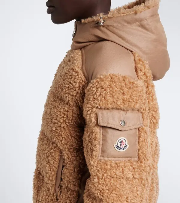 Moncler Alpestre Teddy Down Jacket - Brown