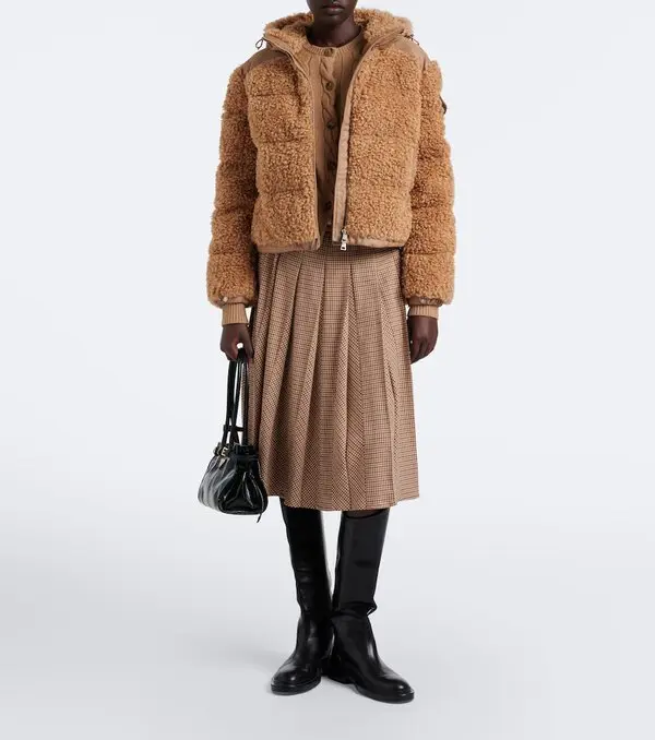 Moncler Alpestre Teddy Down Jacket - Brown