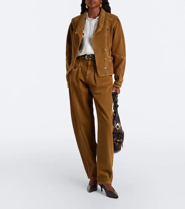 Isabel Marant Étoile Lisha Pleated Barrel-leg Jeans