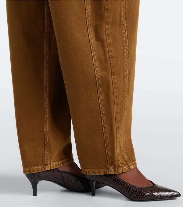 Isabel Marant Étoile Lisha Pleated Barrel-leg Jeans