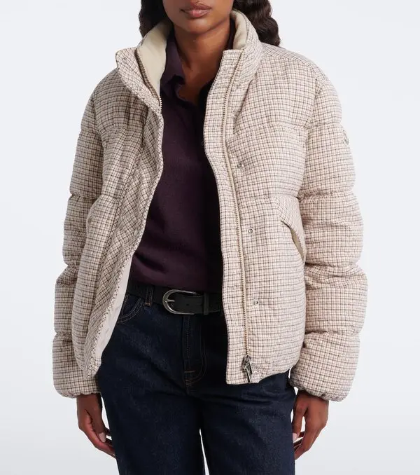 Moncler Cloante Checked Down Jacket