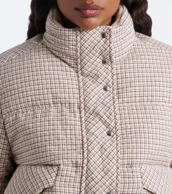 Moncler Cloante Checked Down Jacket