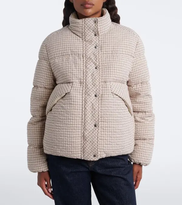 Moncler Cloante Checked Down Jacket