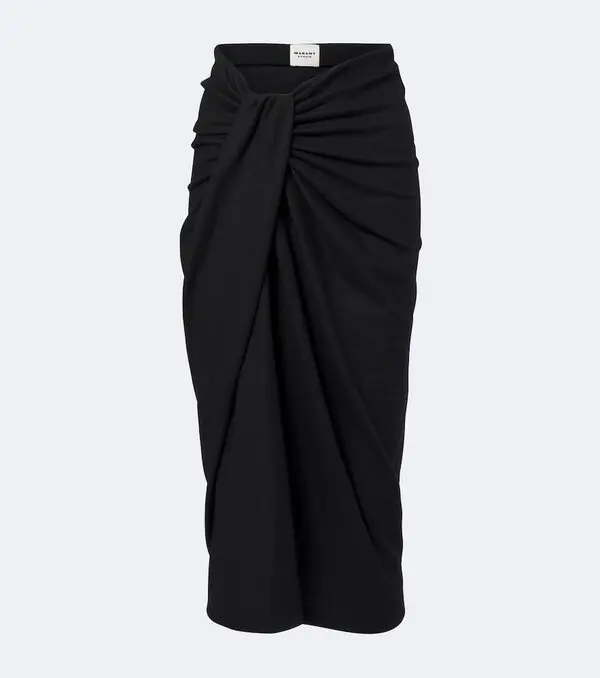 MARANT ETOILE Jeldia Draped Midi Skirt