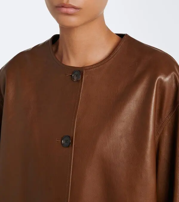 THE ROW Quintus Leather Jacket