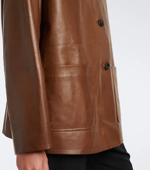 THE ROW Quintus Leather Jacket