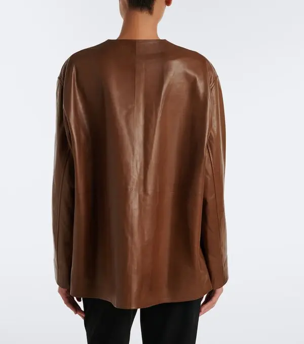 THE ROW Quintus Leather Jacket