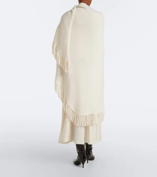 Arch4 Duchess Fringed Cashmere Poncho