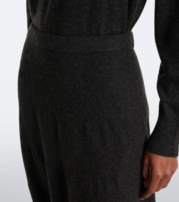 Arch4 Cashmere Midi Skirt - Black