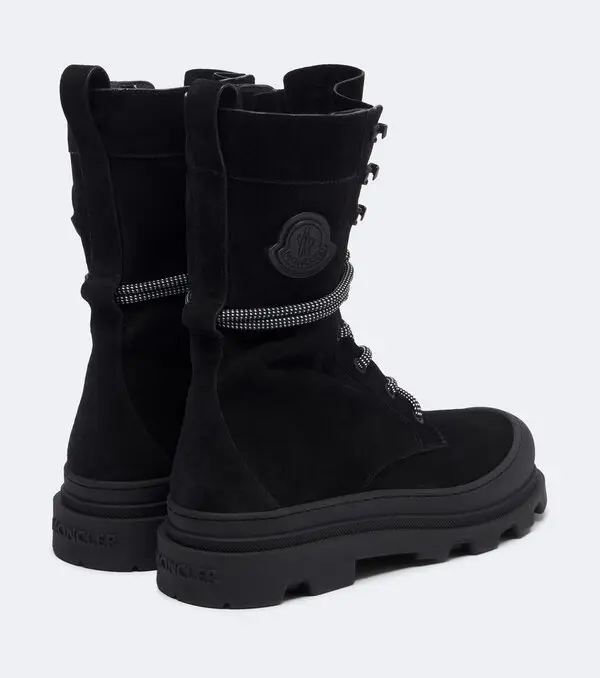 Moncler Vera Suede Lace-up Boots