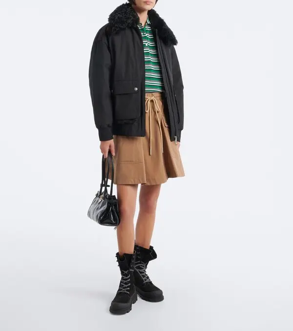 Moncler Vera Suede Lace-up Boots