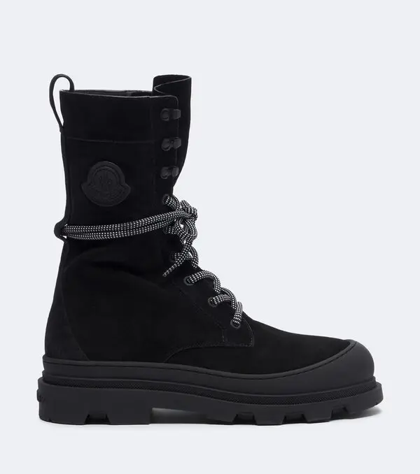 Moncler Vera Suede Lace-up Boots