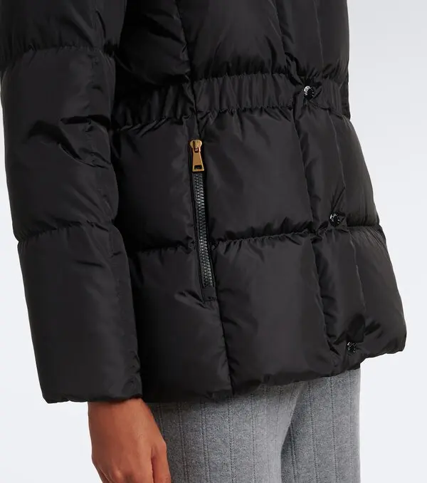 Moncler Agneux Hooded Padded-down Jacket - Black