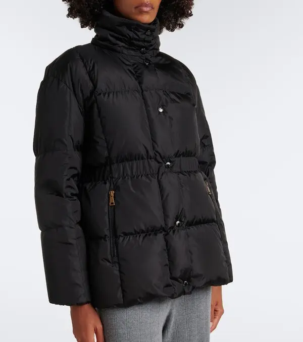 Moncler Agneux Hooded Padded-down Jacket - Black