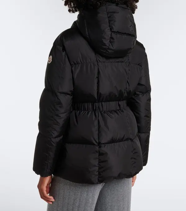 Moncler Agneux Hooded Padded-down Jacket - Black