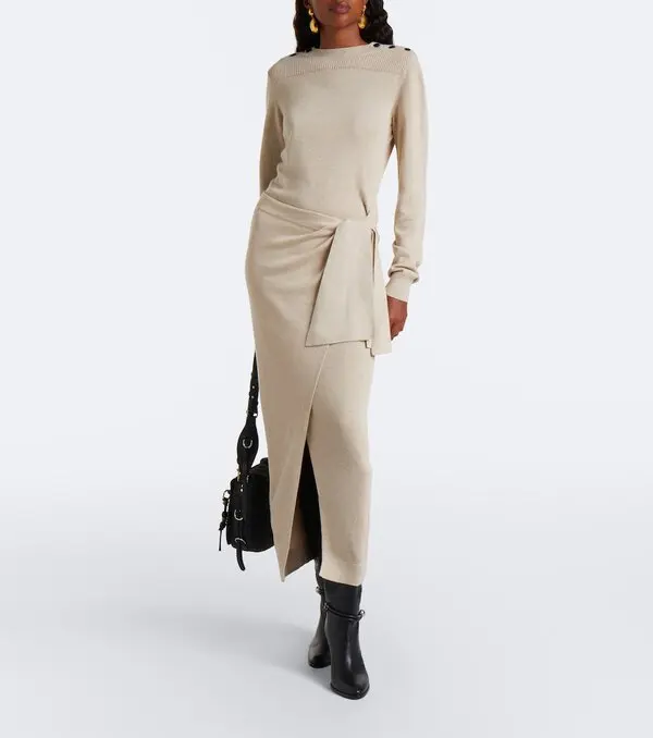 Isabel Marant Étoile Jozira Draped Sweater Dress