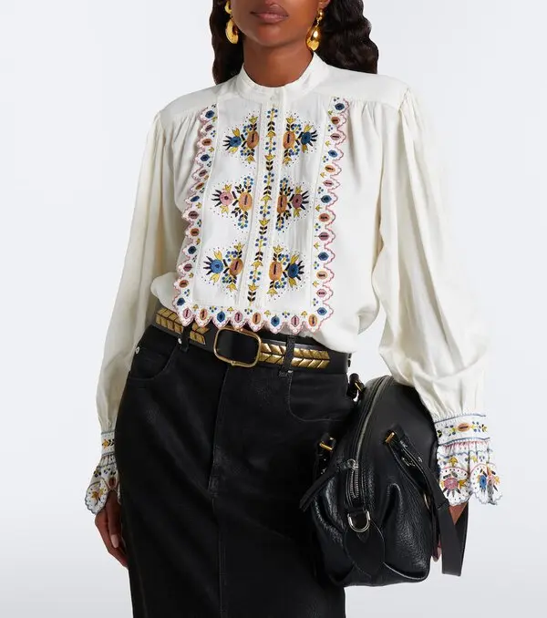 MARANT ETOILE Monique Embroidered Blouse