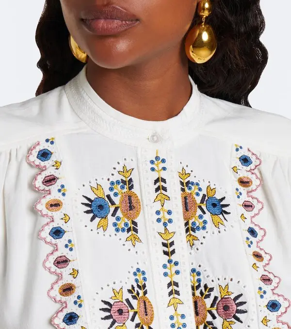 MARANT ETOILE Monique Embroidered Blouse
