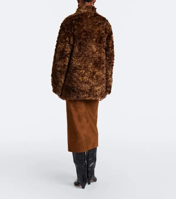 MARANT ETOILE Bisane Midi Skirt - Brown