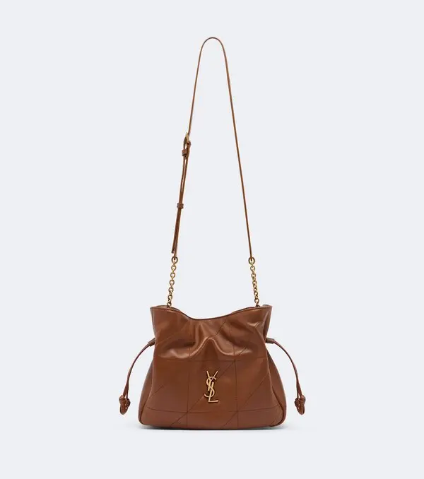Saint Laurent Jamie Small Quilted Leather Shoulder Bag - Brown