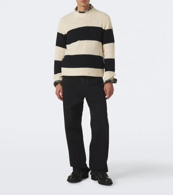Moncler Striped Wool-blend Sweater
