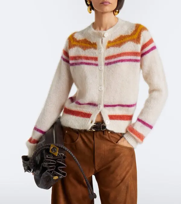 MARANT ETOILE Molly Mohair And Wool-blend Cardigan