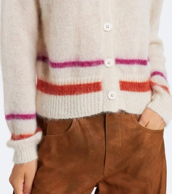 MARANT ETOILE Molly Mohair And Wool-blend Cardigan