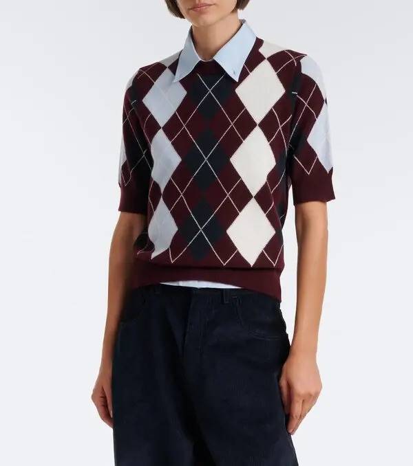 Arch4 Bronagh Argyle Cashmere Sweater