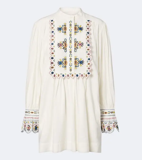 MARANT ETOILE Merva Embroidered Mini Dress